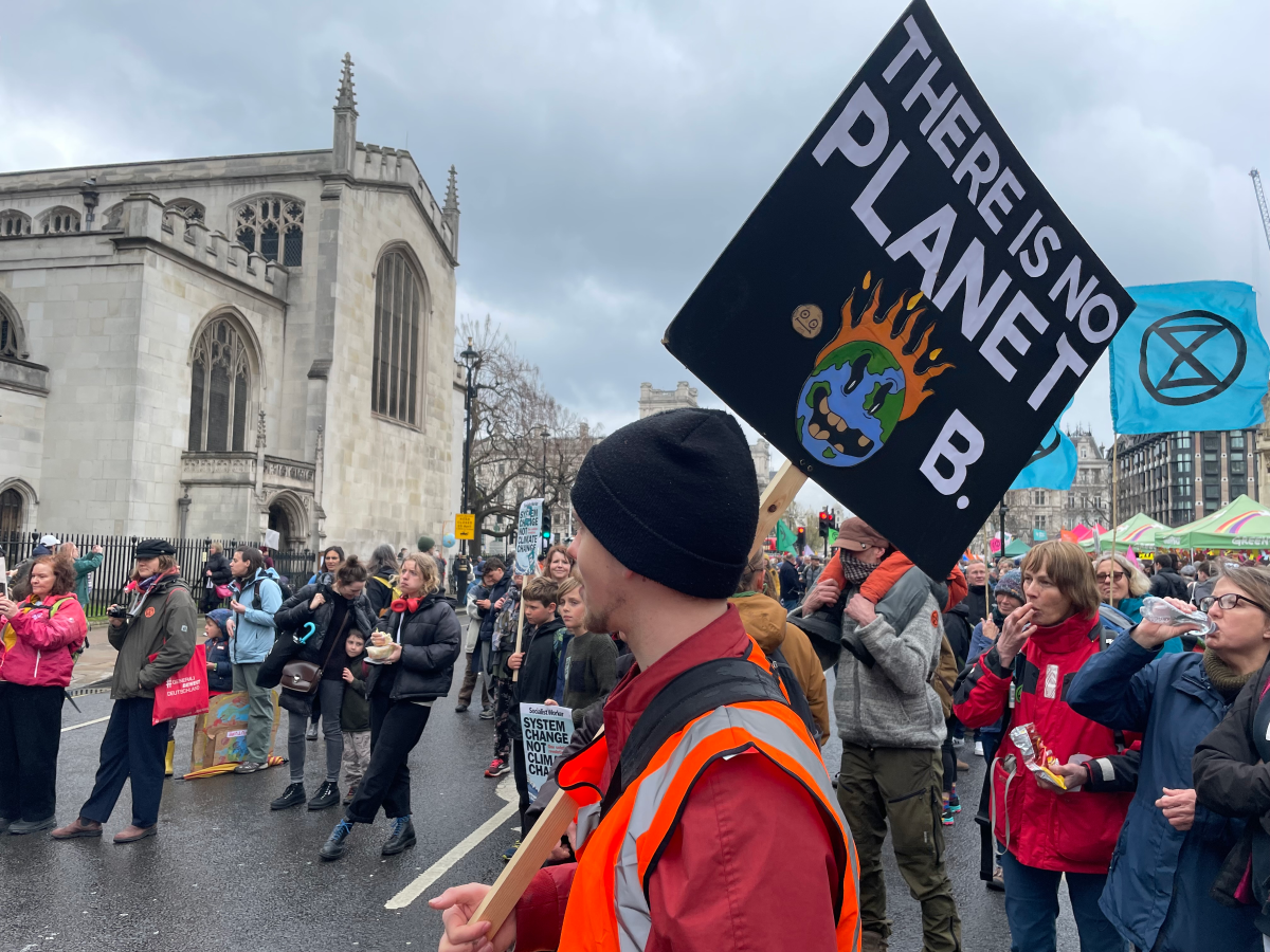 On London's streets, Extinction Rebellion goes quiet for climate ...